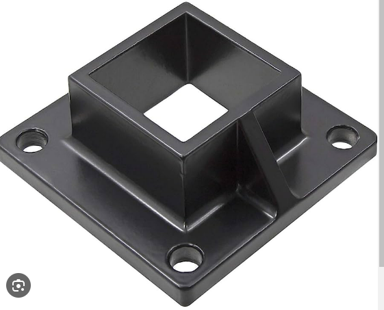 Aluminum Post Flange with Cover – MDWST Fence Supply