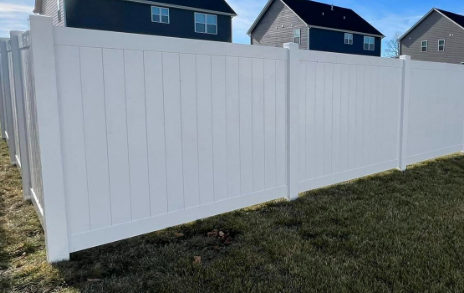 6' Tall Homeland Solid Privacy Vinyl Panel with Aluminum Insert | Fence ...