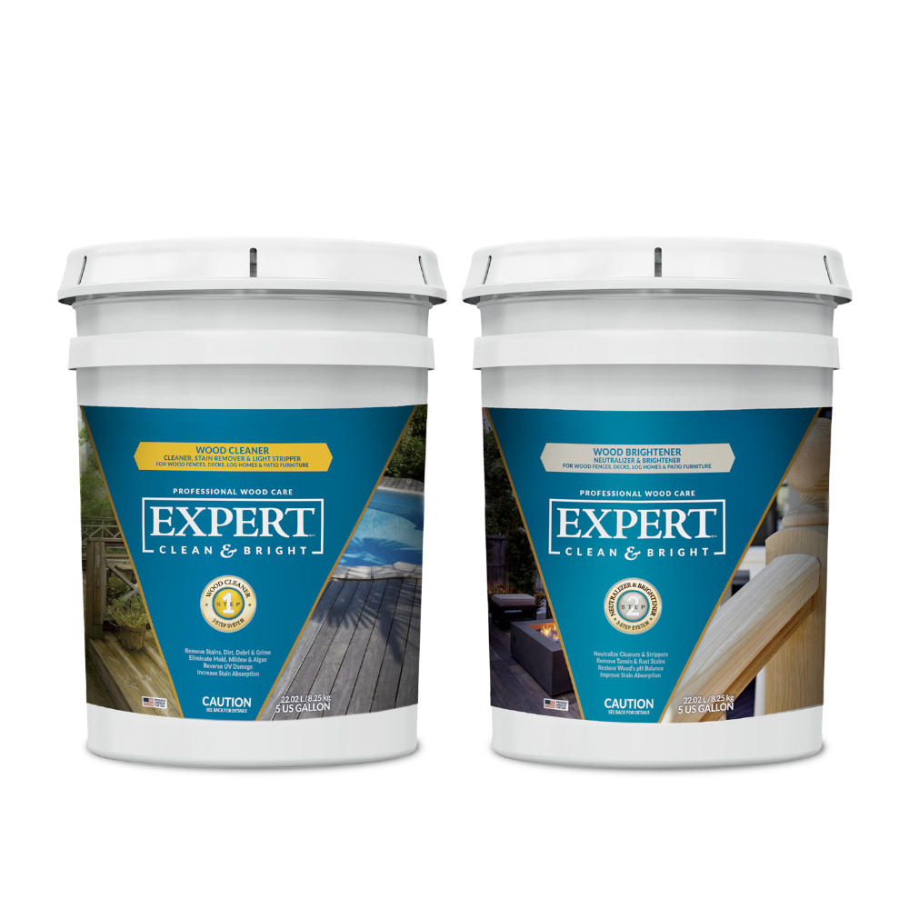 EXPERT Clean & Bright | Wood Cleaner + Neutralizer & Brightener Bundle ...